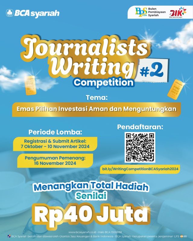 BCA Syariah Gelar Journalists Writing Competition #2, Begini Cara Daftarnya – Ikatan Wartawan ...